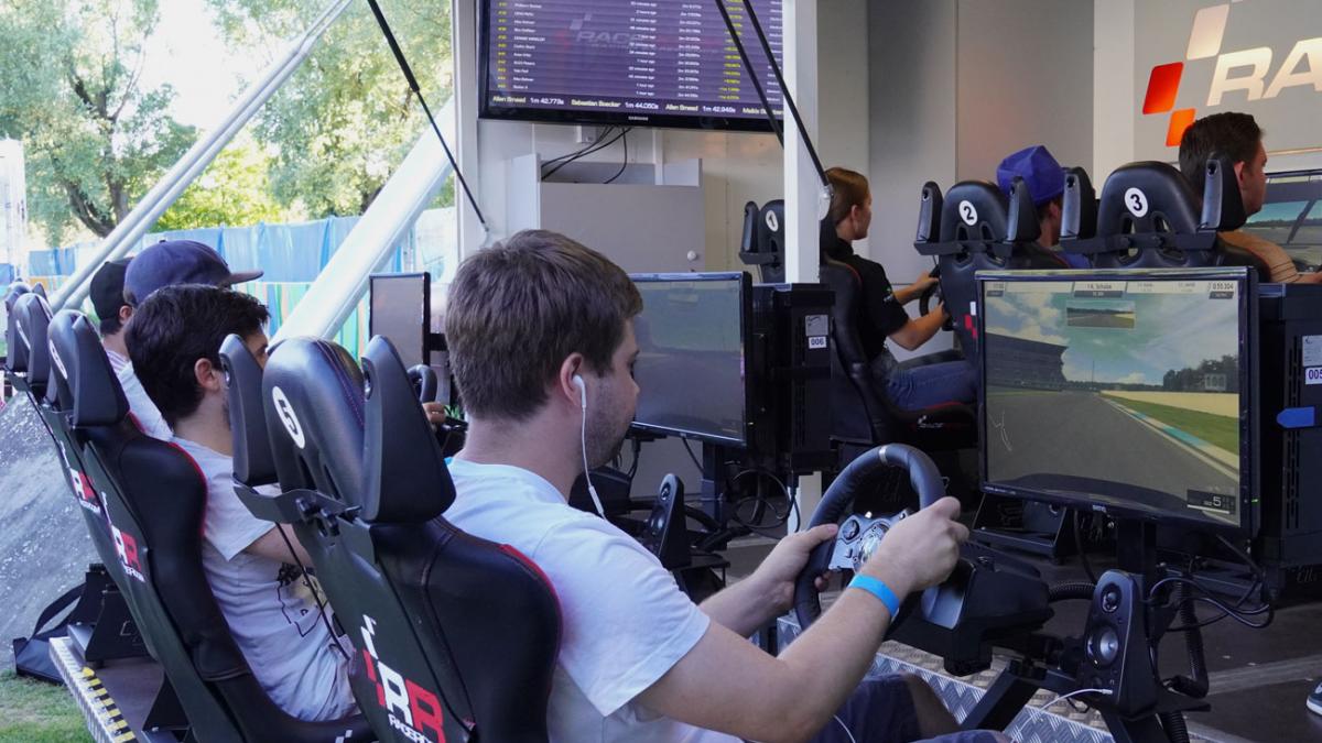 Games, fun and gaming competitions in the open air at the Olympic Parc ...